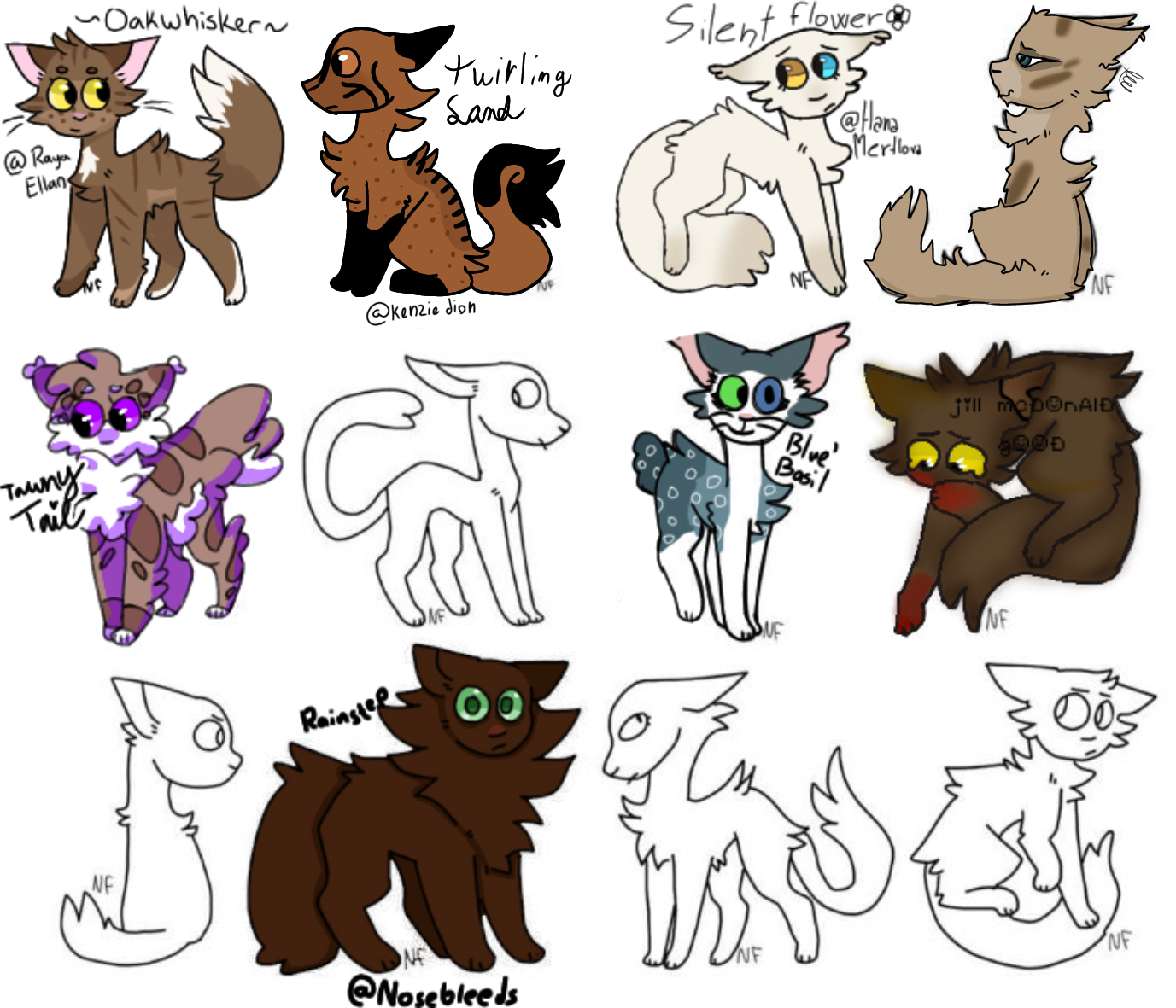Warrior cats collaboration - ibisPaint
