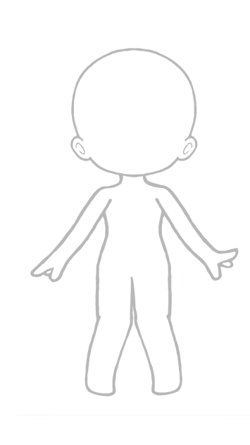 Front facing Gacha body template - ibisPaint
