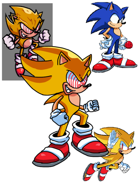 fleetway sonic hd 3.0 - ibisPaint