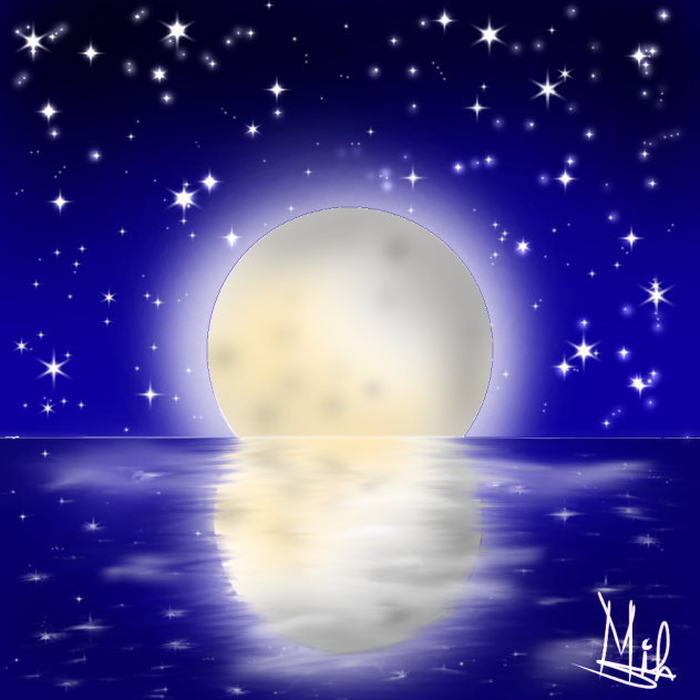 O Brilho da Lua - ibisPaint