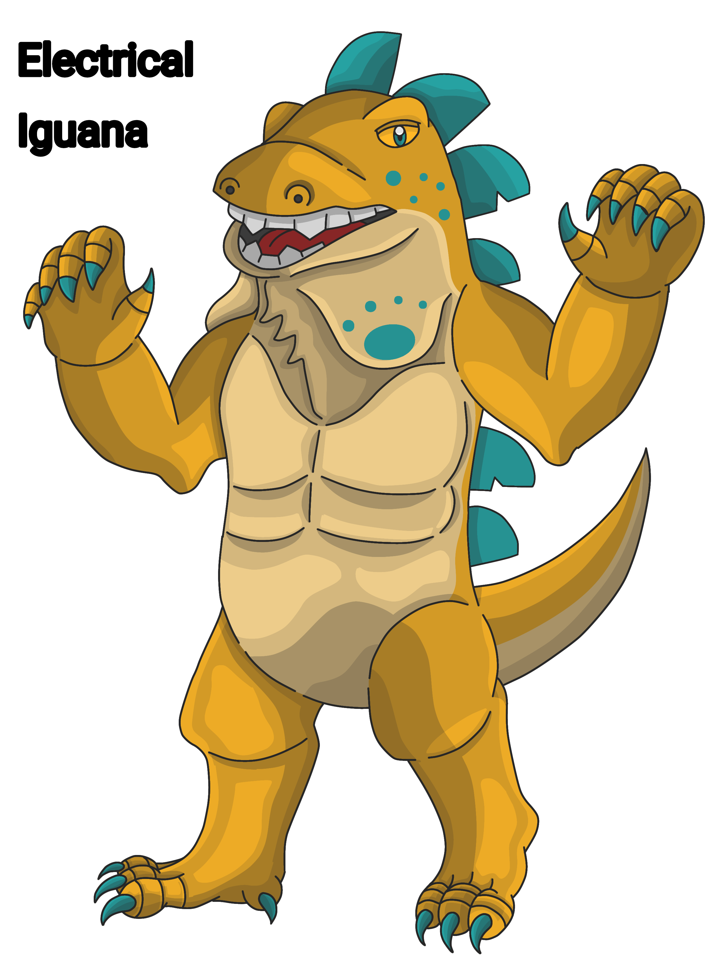 Electrical Iguana - ibisPaint