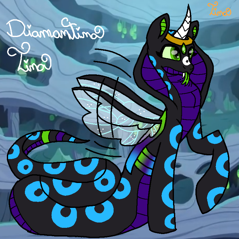 Tina Atualizada Changeling pony Lamia - ibisPaint
