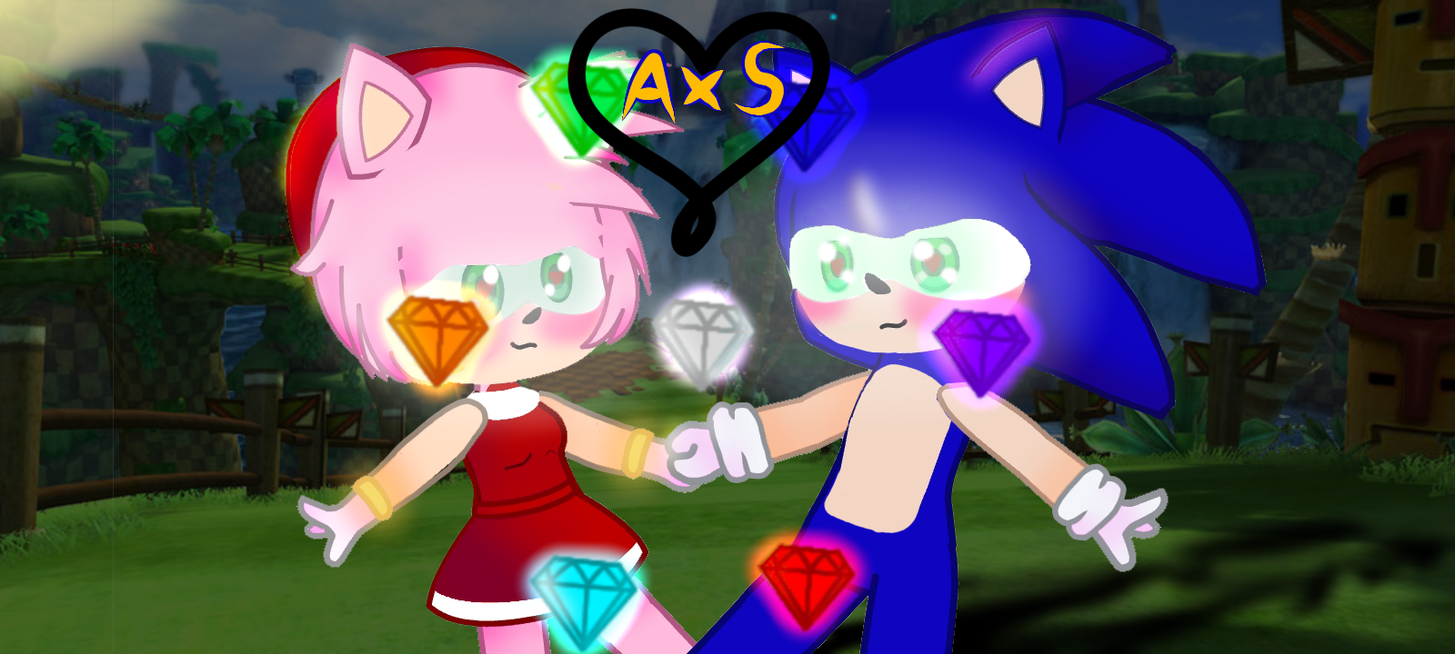 Sonic X Amy - ibisPaint