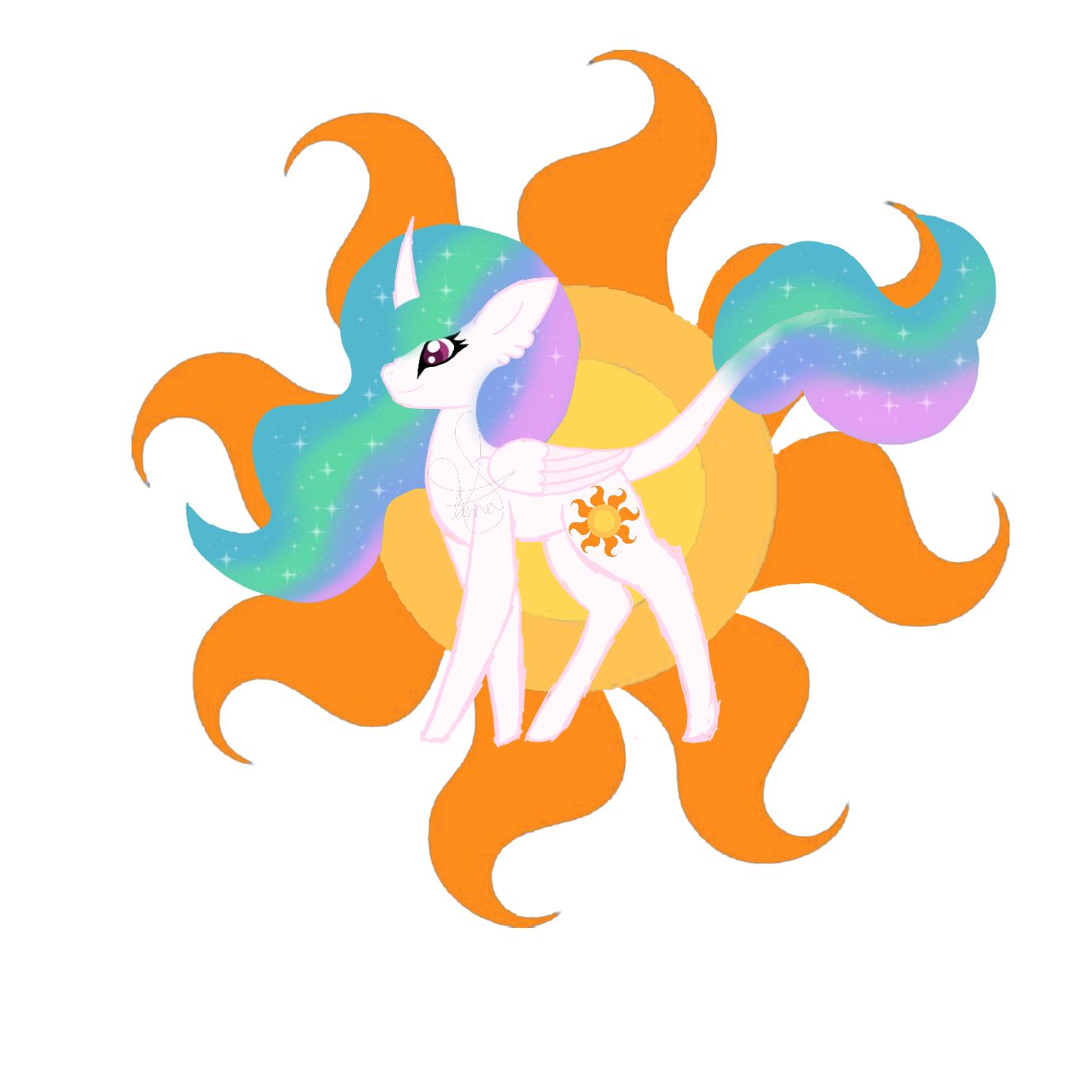 mlp Celestia fanart - ibisPaint