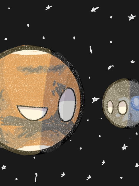 mars and ceres - ibisPaint
