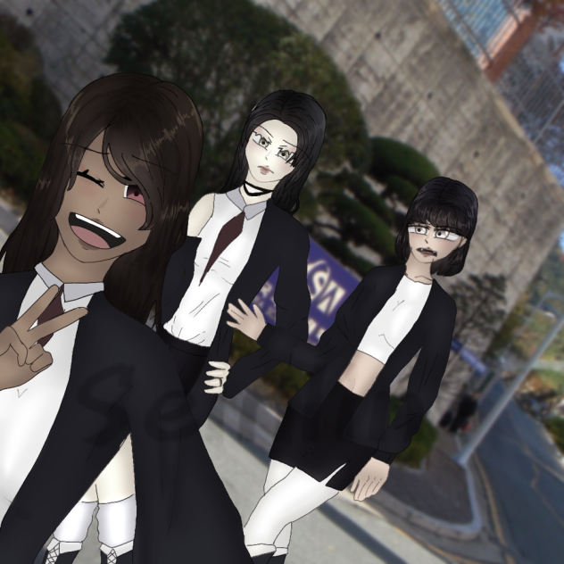 Highschool Girls Ibispaint