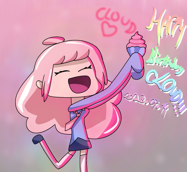 vs cloud fnf happy bday - ibisPaint