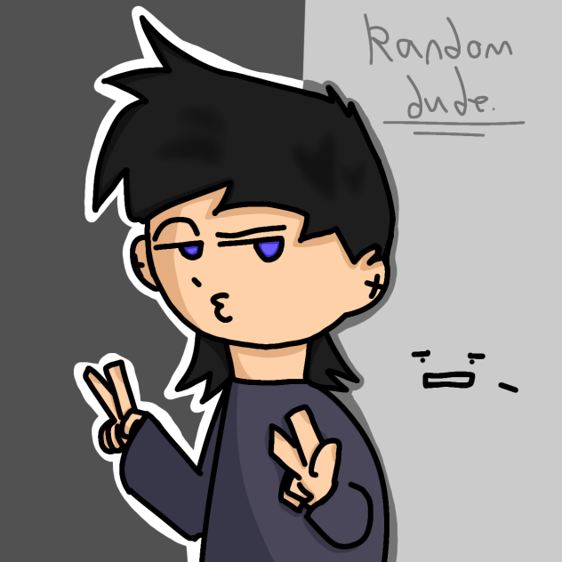 Random dude. 💀 - ibisPaint
