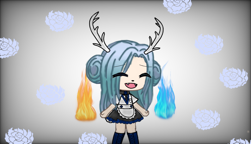 Powerful with water and ice - Gacha - ibisPaint