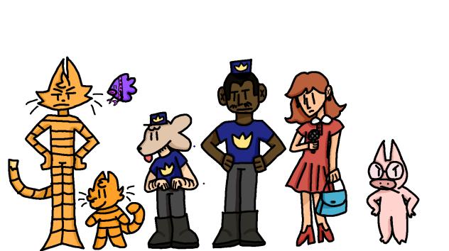 Dog man characters - ibisPaint