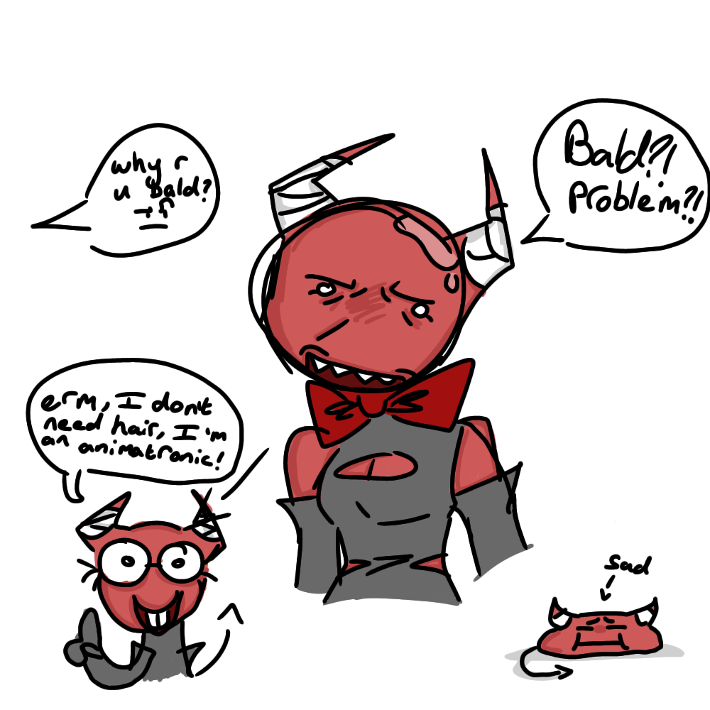 People ask why my OC is bald - ibisPaint