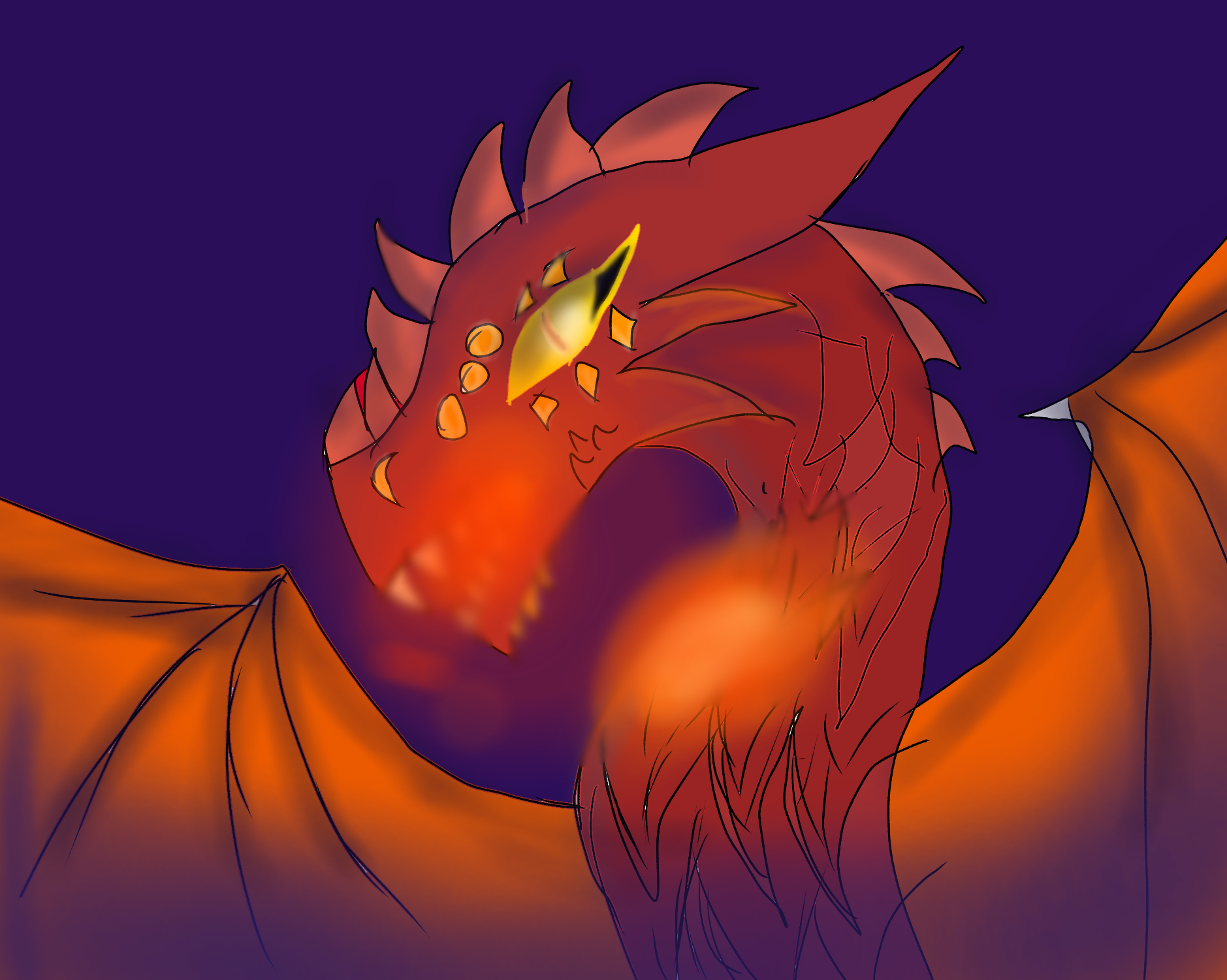FIRE DRAGON - ibisPaint