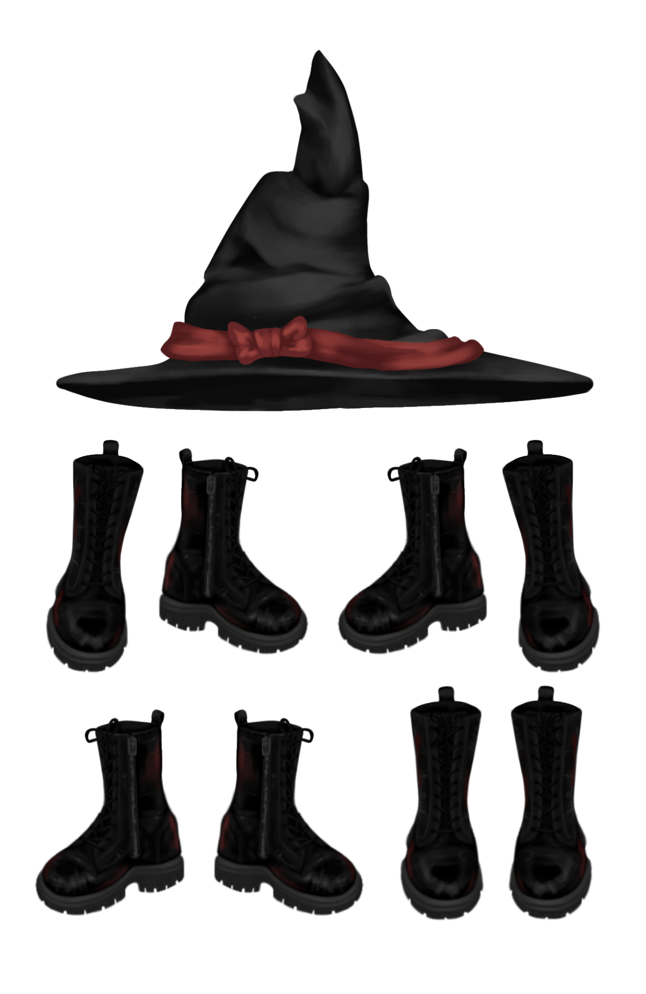 🧙🏻‍♀️Witch accessories (hat and boots) 👢 - ibisPaint