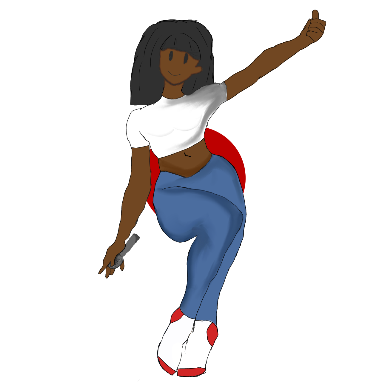 African American Japanese signer - ibisPaint