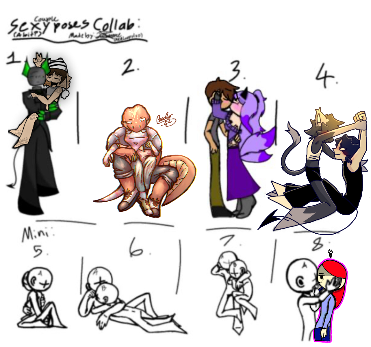 Sexy poses Collab - ibisPaint