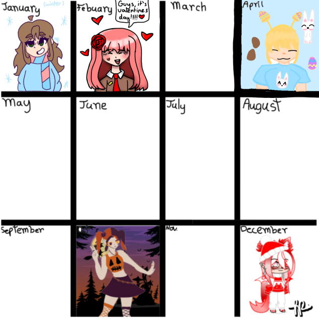 Months collab ^^ - ibisPaint
