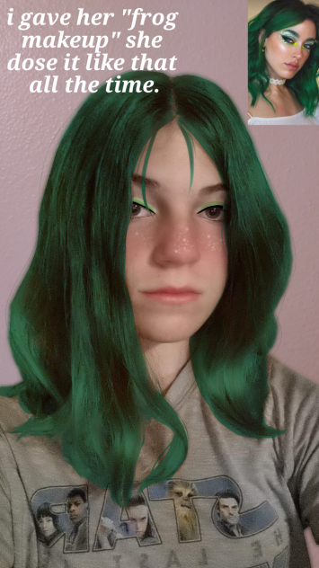 should she dye her hair - ibisPaint