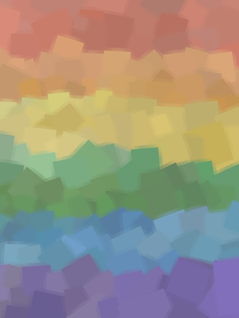Rainbow square background - ibisPaint