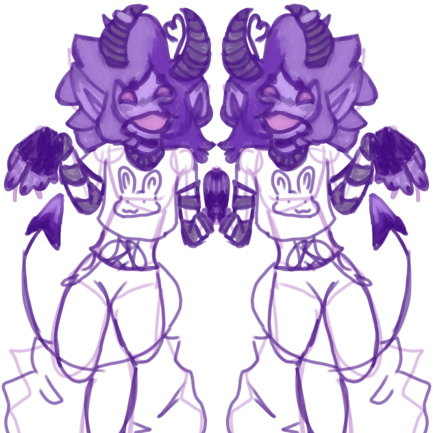 UNFINISHED DEMON TWINS - ibisPaint