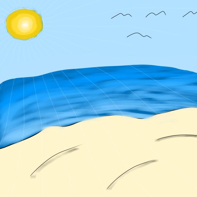 Sunny beach - ibisPaint