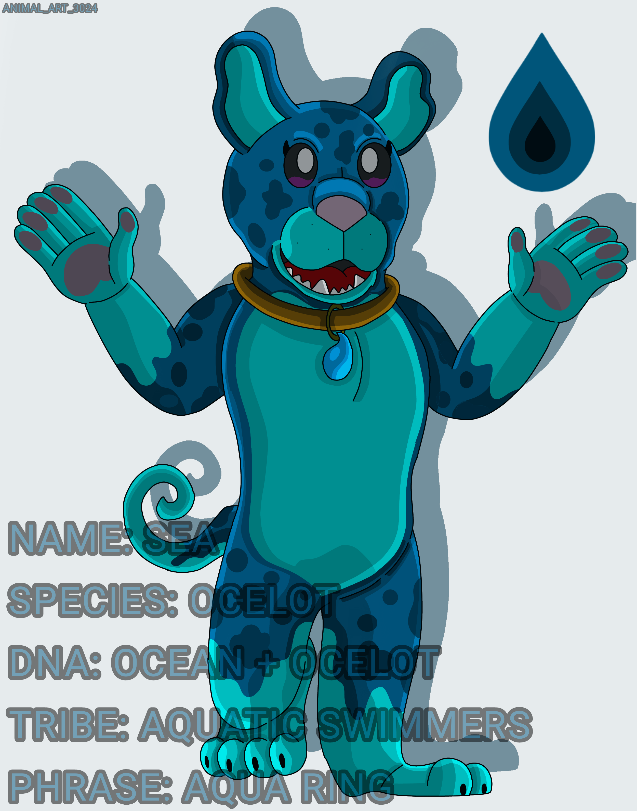 Sea Ocean + Ocelot - ibisPaint