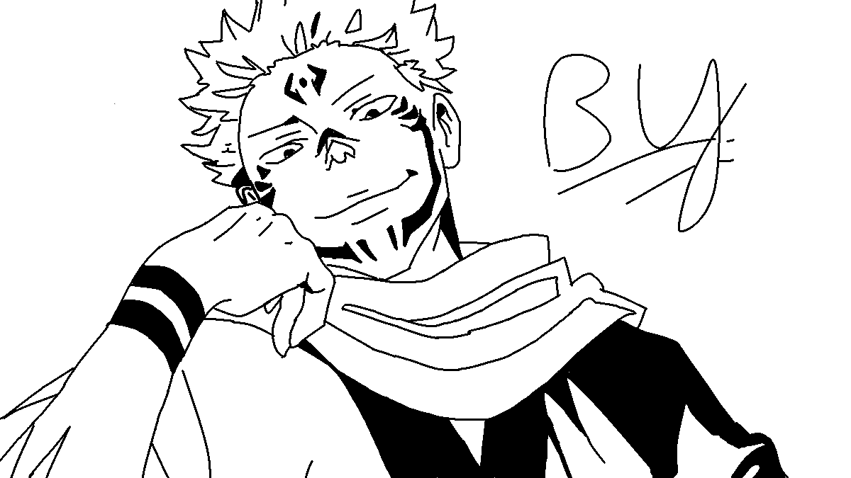 tracing (sukuna) - ibisPaint