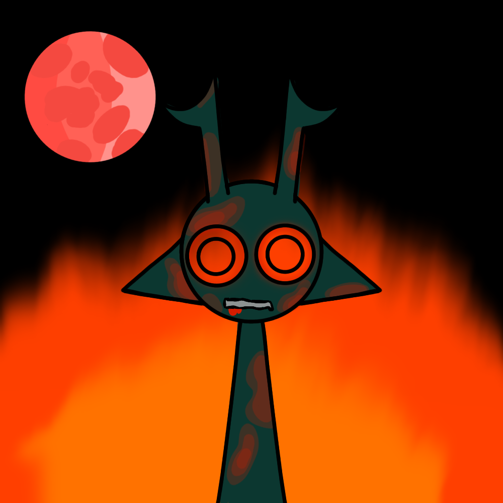 Sprunki oc TEAL!! (burnt) - ibisPaint