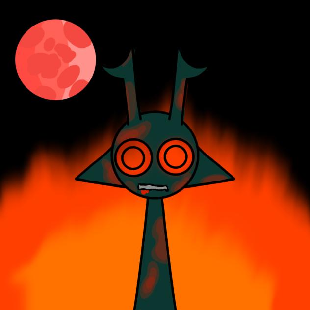 Sprunki oc TEAL!! (burnt) - ibisPaint