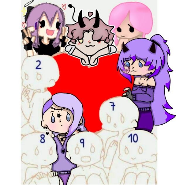 Heart collab!! 💜 - ibisPaint