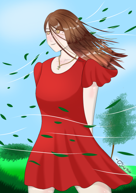 red girl - ibisPaint