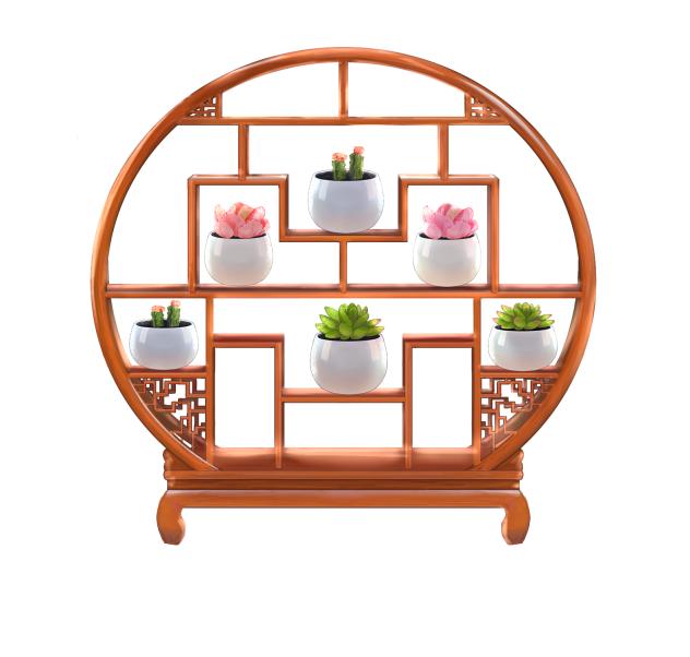 Flower pot display shelf - ibisPaint