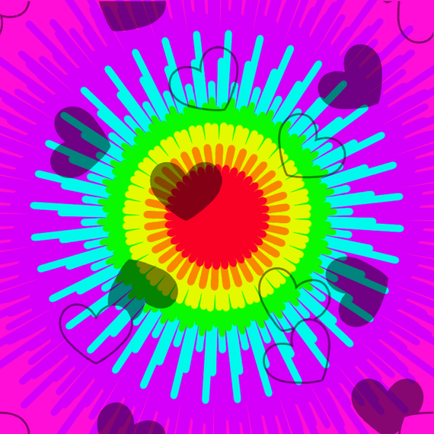 Rainbow Flower Of Love - ibisPaint