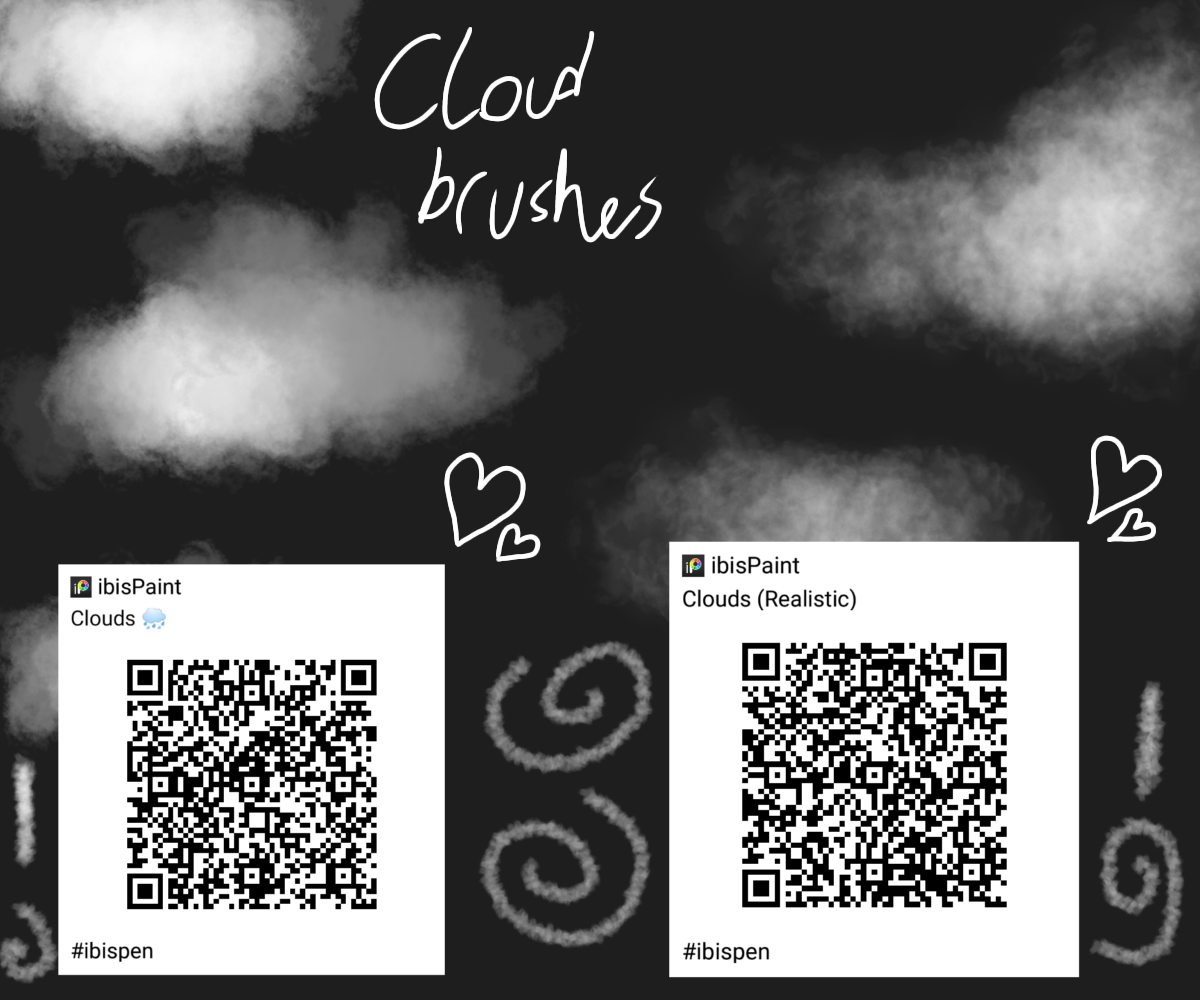 Cloud brushes 🌤🌫 - ibisPaint