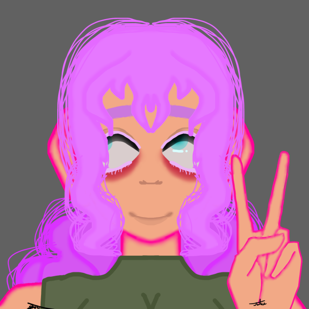 Purple haired girl 🍇 - ibisPaint