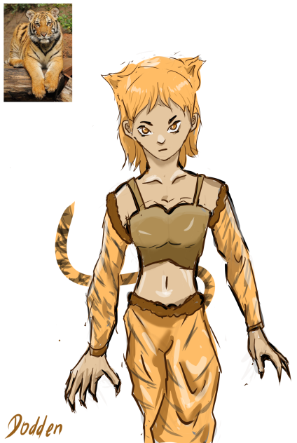 Tiger girl - ibisPaint