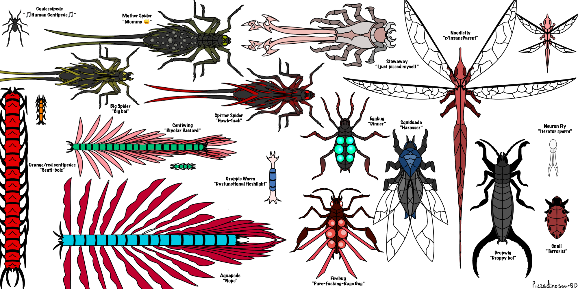 Rain World creatures — Insect&Arthropod - ibisPaint