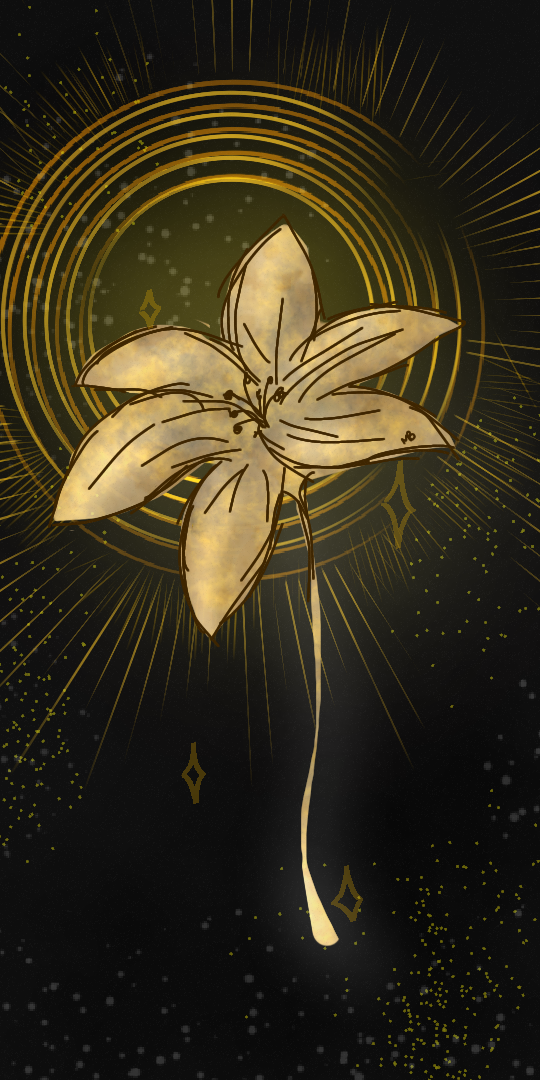 Golden flower - ibisPaint