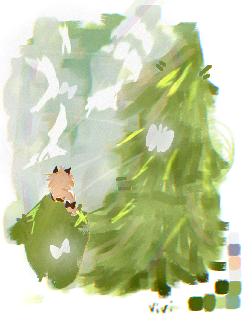 It's so peaceful up here. - ibisPaint