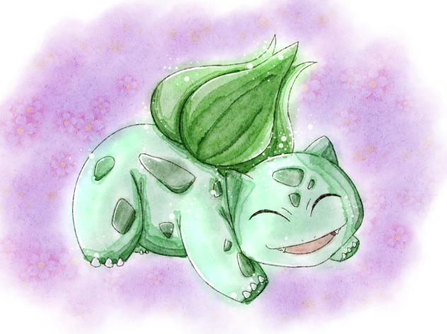 Bulbasaur Watercolor - ibisPaint
