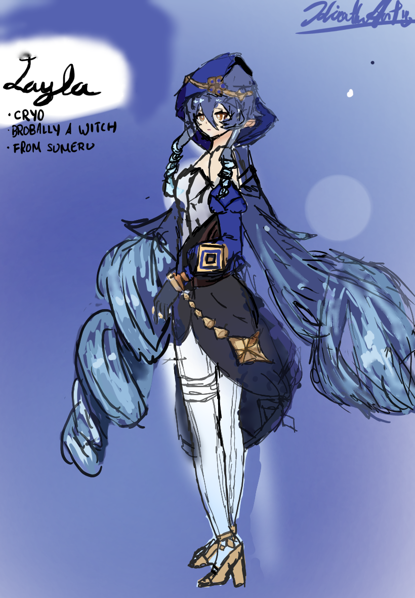 Layla from genshin impact - ibisPaint