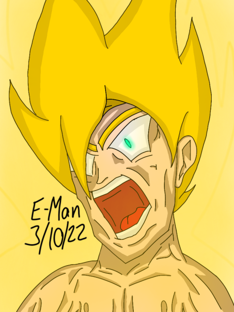 Saiyan Rage - ibisPaint