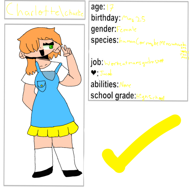 Charlotte. Part 1 of posting my old OCs - ibisPaint