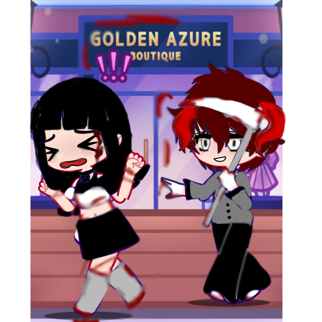 A girl running from a killer... - ibisPaint