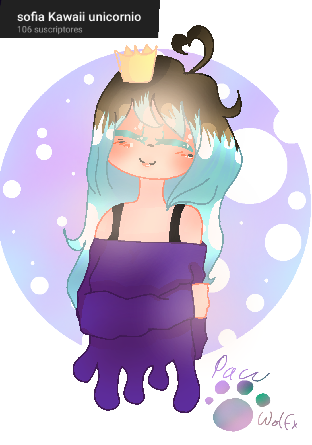 #PawDibuja Para Sofía Kawaii unicornio - ibisPaint