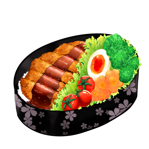 IBM2901 School lunch homemade bento - ibisPaint