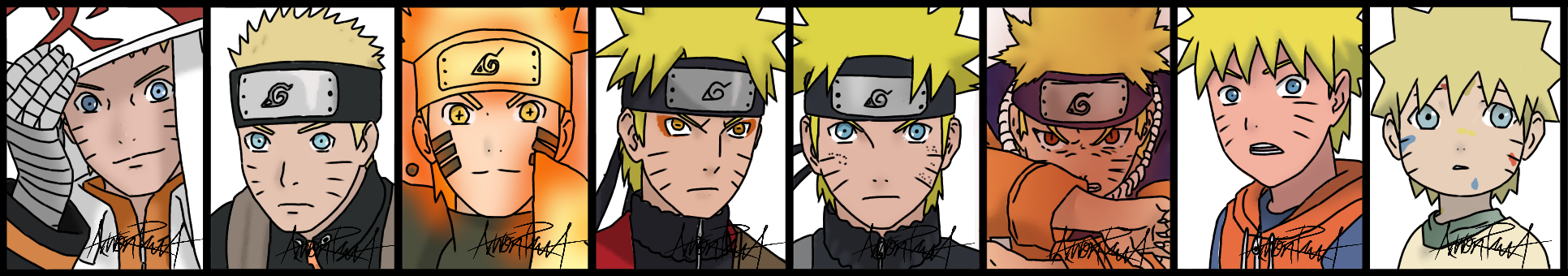 Naruto Uzumaki Evolution - ibisPaint