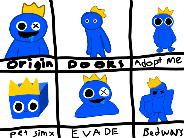 blue in different roblox games(style) - ibisPaint