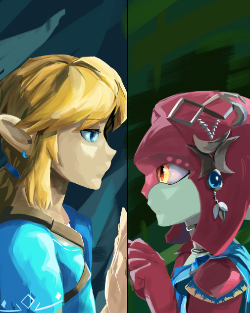 BotW Mipha & Link2 - ibisPaint