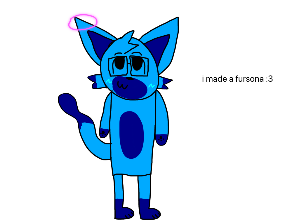 I made a fursona - ibisPaint