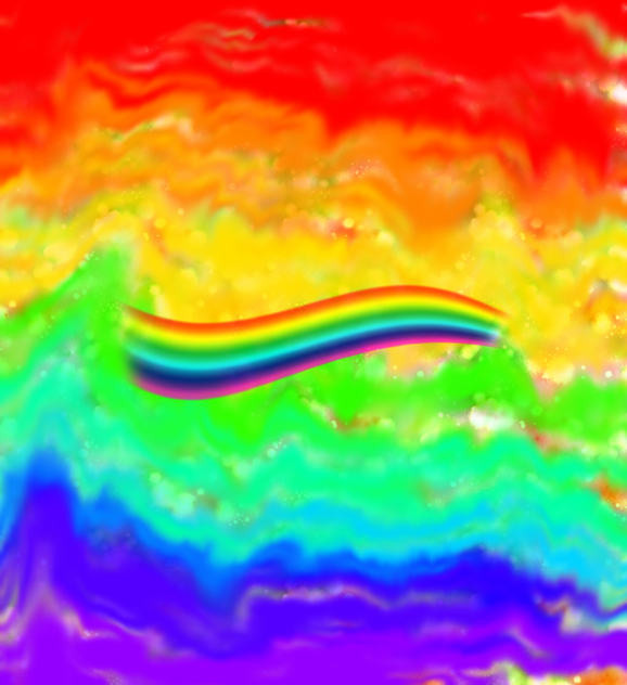 Rainbow Explosion - ibisPaint